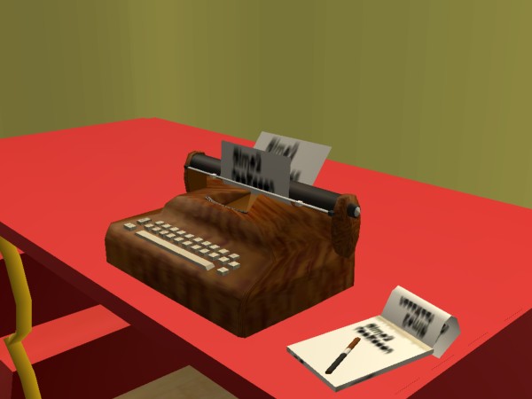 Mod The Sims - New Mesh-Typewriter for children!