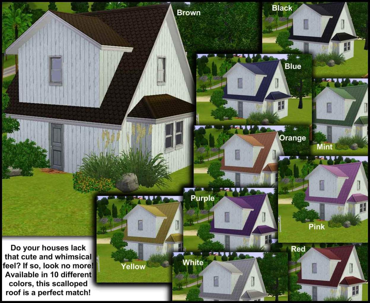 Mod The Sims - Raise the Roof! Then Put Down a Better One! 40 NEW Roof ...