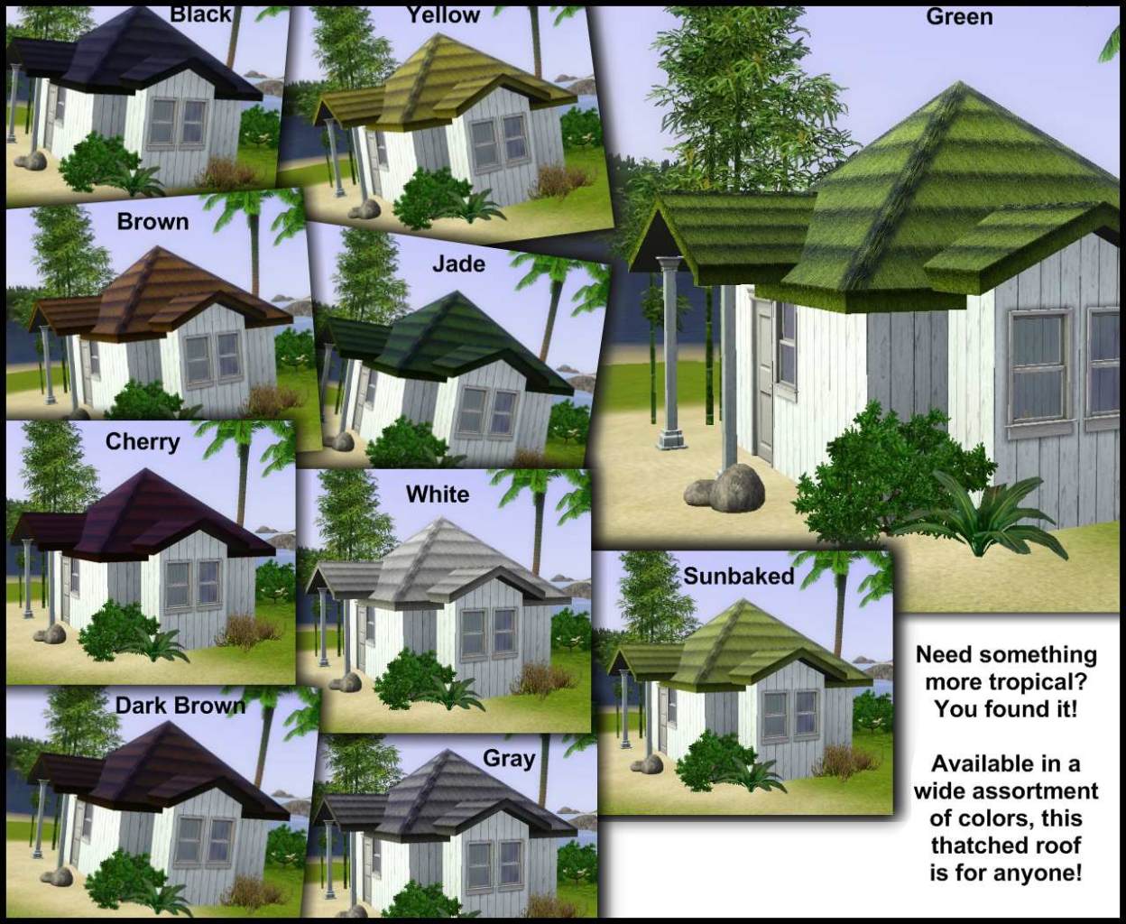 Mod The Sims - Raise the Roof! Then Put Down a Better One! 40 NEW Roof ...