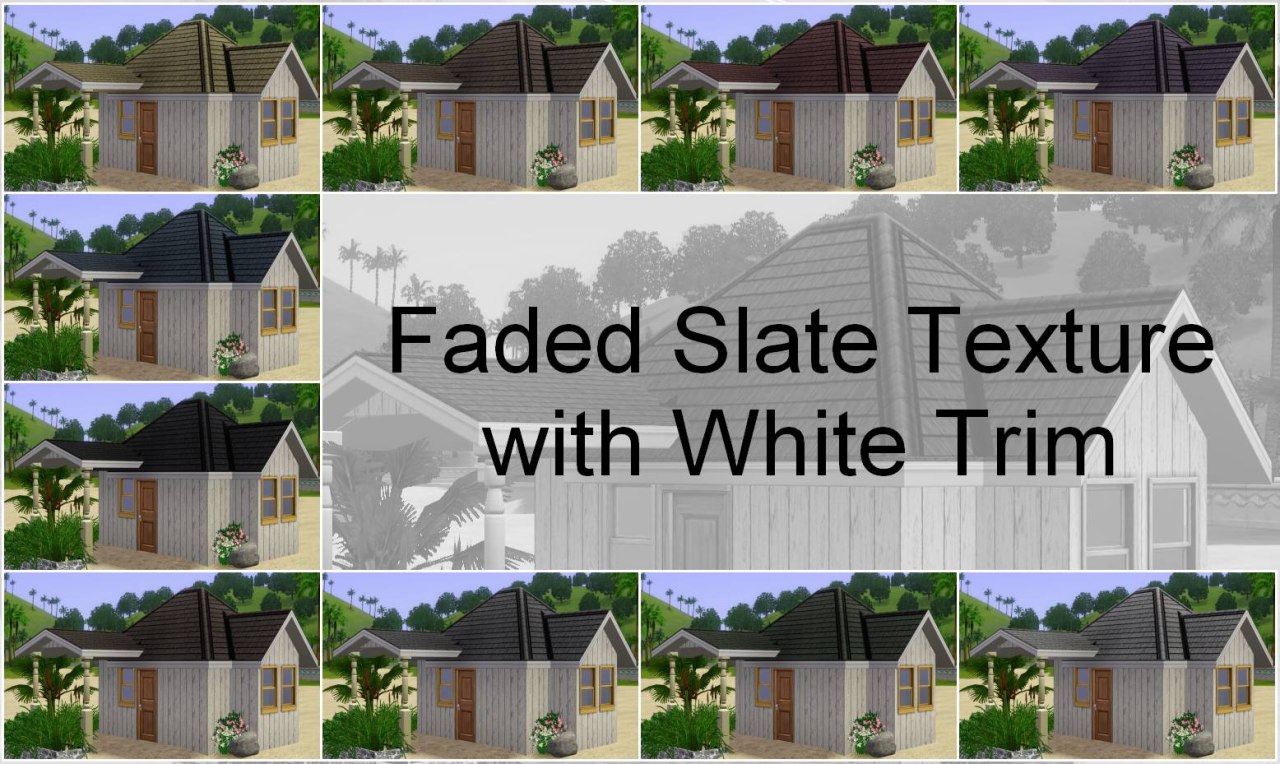 Mod The Sims - "Slates and Sheets" - Metal and Slate Roof Textures