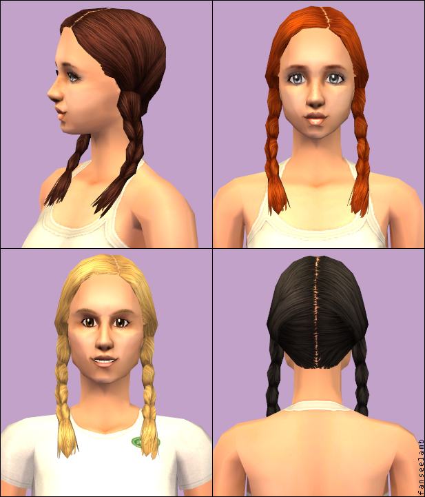 Sims 3 Barrette And No Bangs