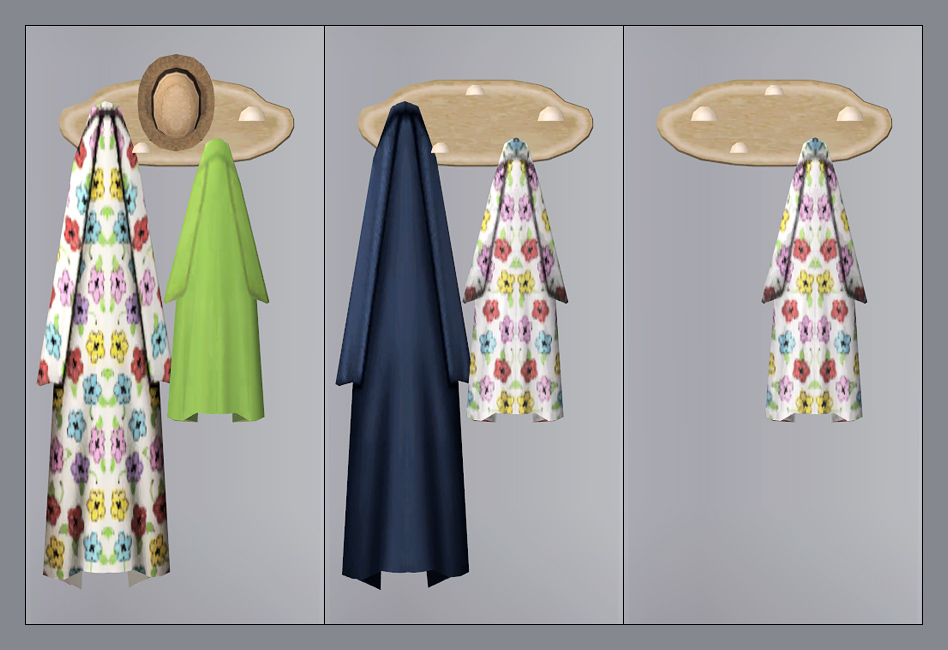Mod The Sims - Coats for your Wall! New Coats + Racks for Numenor ...