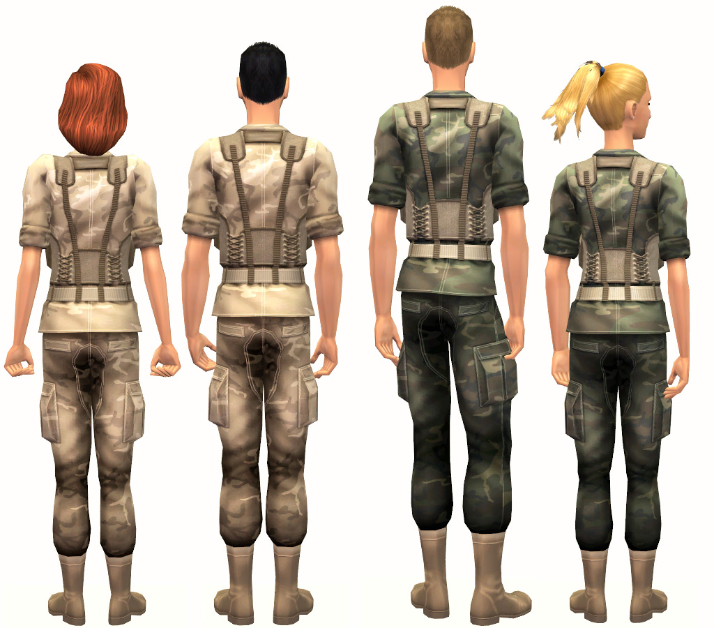 Mod The Sims - Military Makeover: Put More Camo in your Fatigues