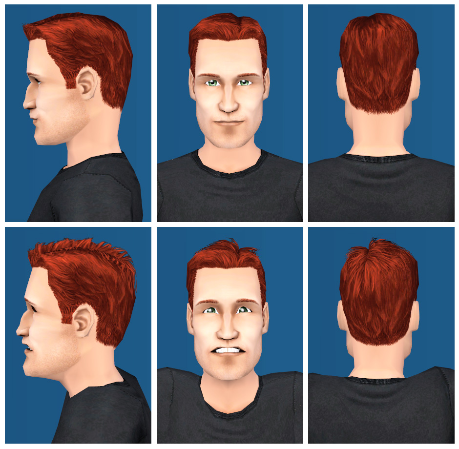Mod The Sims - Timeless Short Hair + Bonus Sideburns