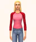 Mod The Sims - Red & Pink Top