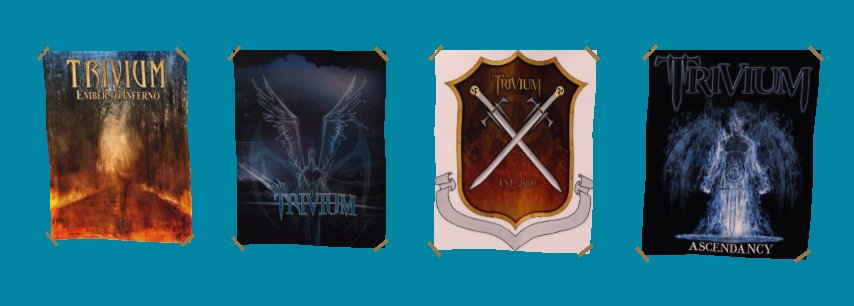 Mod The Sims - 4 Trivium posters (By request)