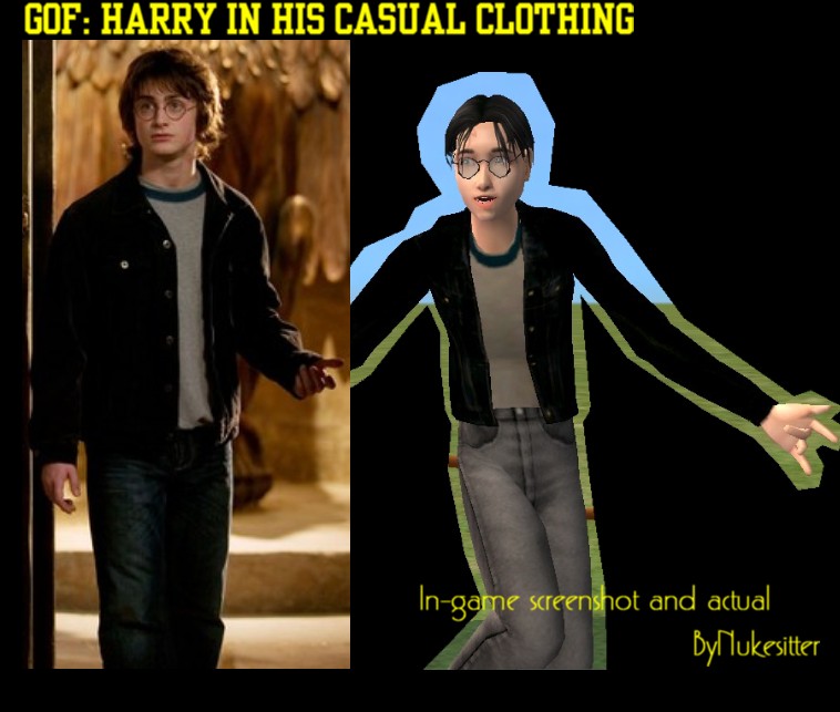 Mod The Sims - GoF: Harry's Muggle clothing