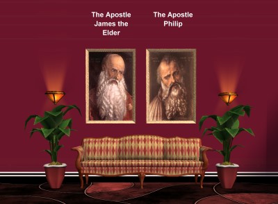 Mod The Sims - 2 Cardinal Portaits and 2 Apostle Portraits