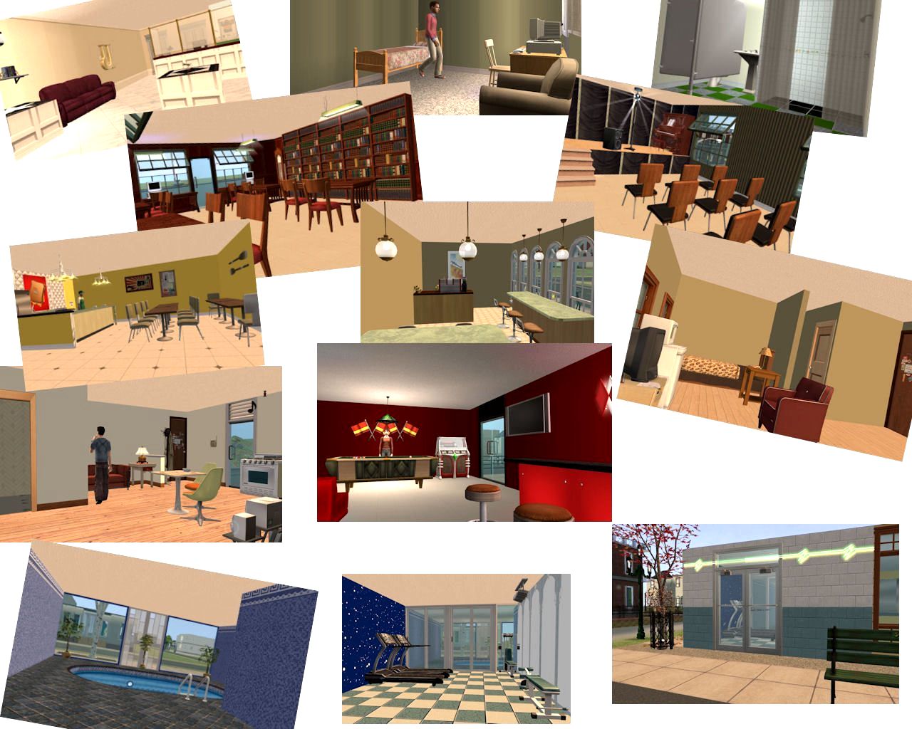 Mod The Sims - City University Campus~College for City Kids~No Custom ...