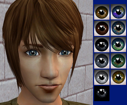 Mod The Sims - New eyes! "Heart Eyes" (many colours)
