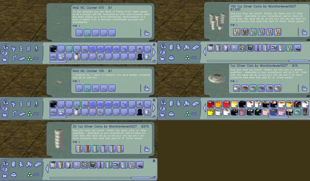 Mod The Sims - *Money Clutter*(Banknote & Coin, Dollar, Euro, RMB and ...