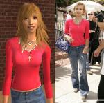 Mod The Sims - Pink Sweater - As seen on Jessica Alba