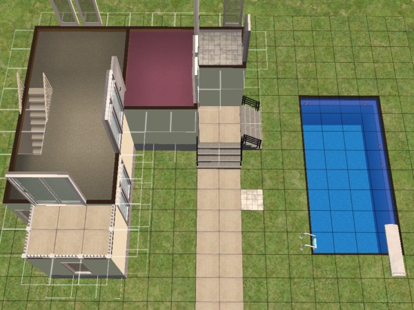 Mod The Sims - Beautiful - and cheap - modern home! Pool!