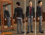Mod The Sims - safety pin jeans (young adult male)