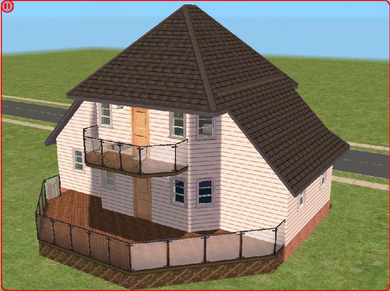 Mod The Sims - 2 Story Furnished w/ Decks