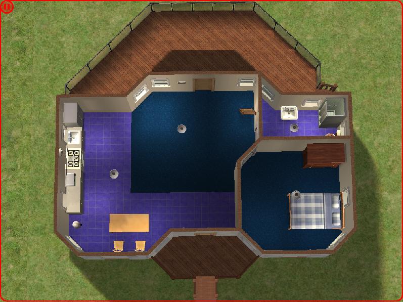 Mod The Sims - 2 Story Furnished w/ Decks