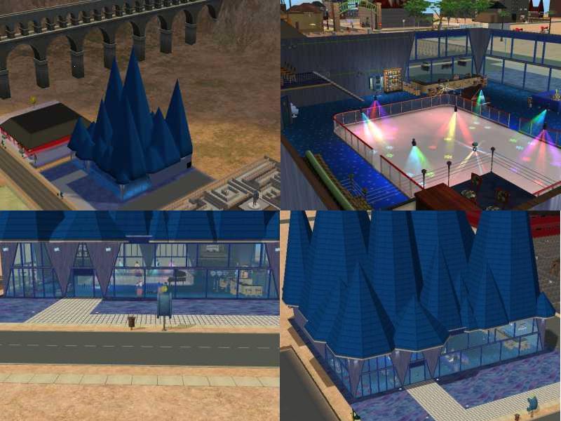 Mod The Sims - Chill Out Ice Rink (tried to make the roof look glacier ...