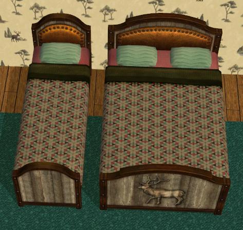 Mod The Sims - 4 Rustic Beddings