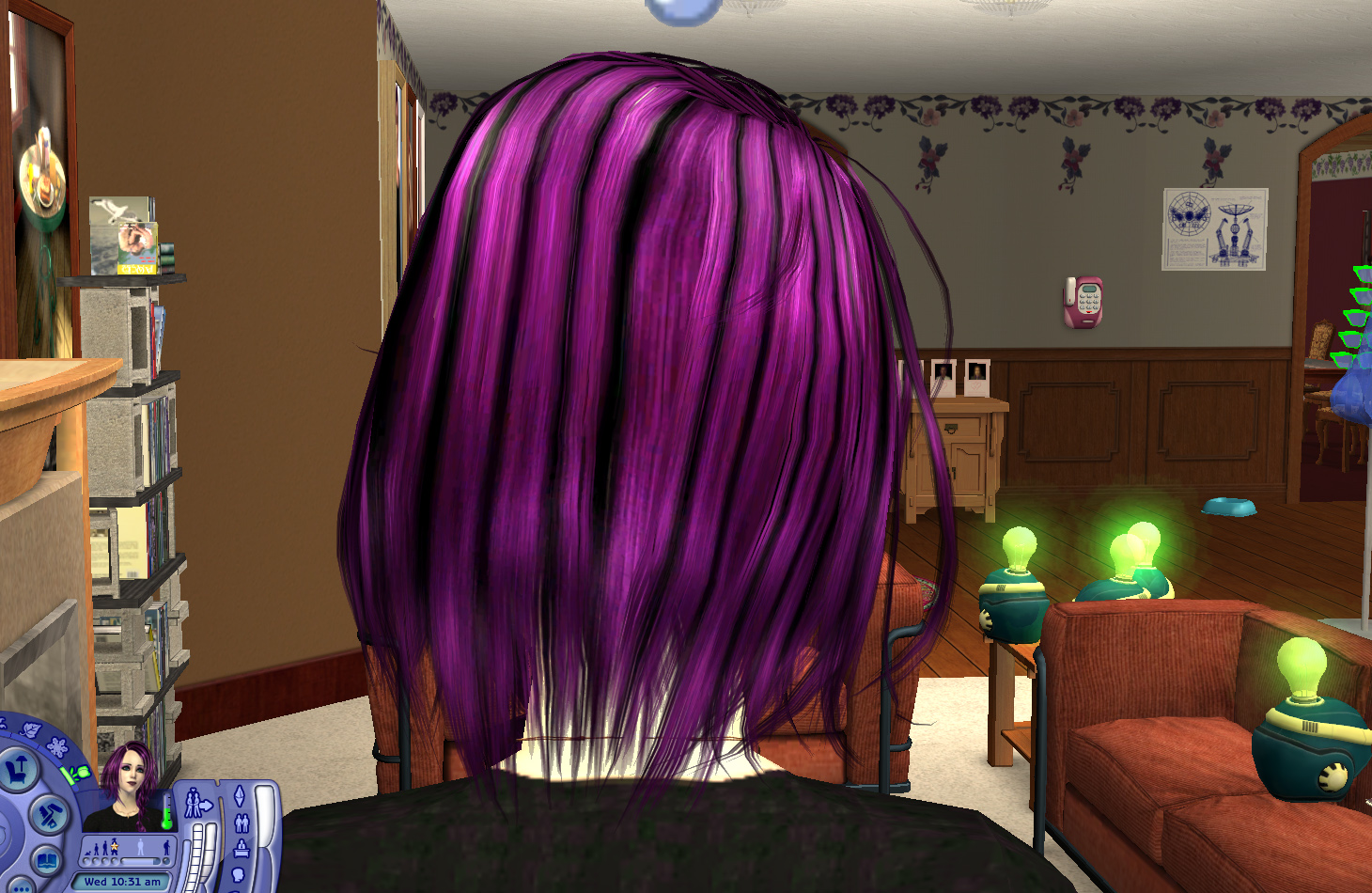 Mod The Sims - Peggy 80307 Purple-Black (Joy Roth's hair)