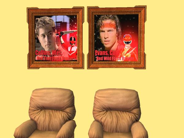 Mod The Sims - Red Power Rangers Wall Hangings