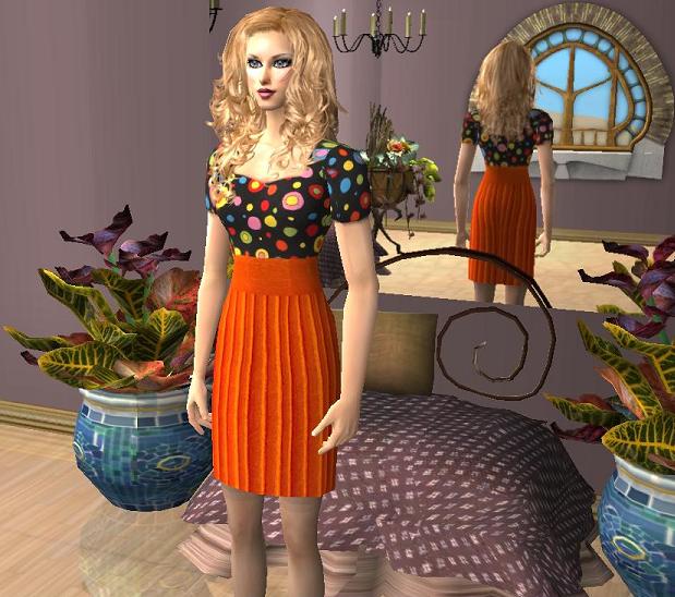 Mod The Sims - The Maxis Dress Revisited-5 New "Gayle" Dresses!