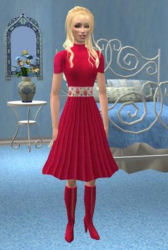 Mod The Sims - "The Lady in Red" & "Calm Waters" Reflective High Boots ...