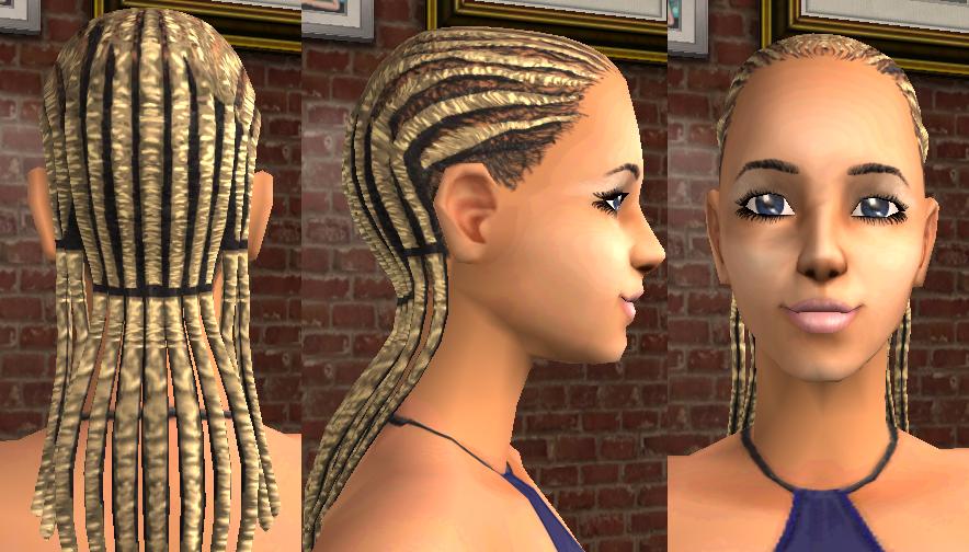 Mod The Sims - DONE ON REQUEST: female dreads platinum (teens, young ...