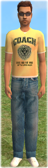 Mod The Sims - Two Next Coach Style T-Shirts