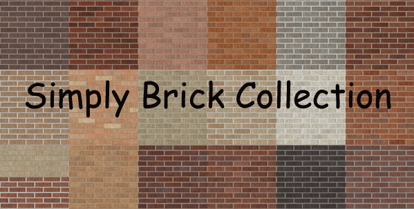 Mod The Sims - Simply Brick Collection - 19 Brick Walls