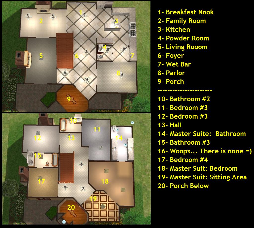 Sims 2 House Layout Ideas