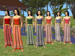 Mod The Sims - Traditional Thai Inspired dresses