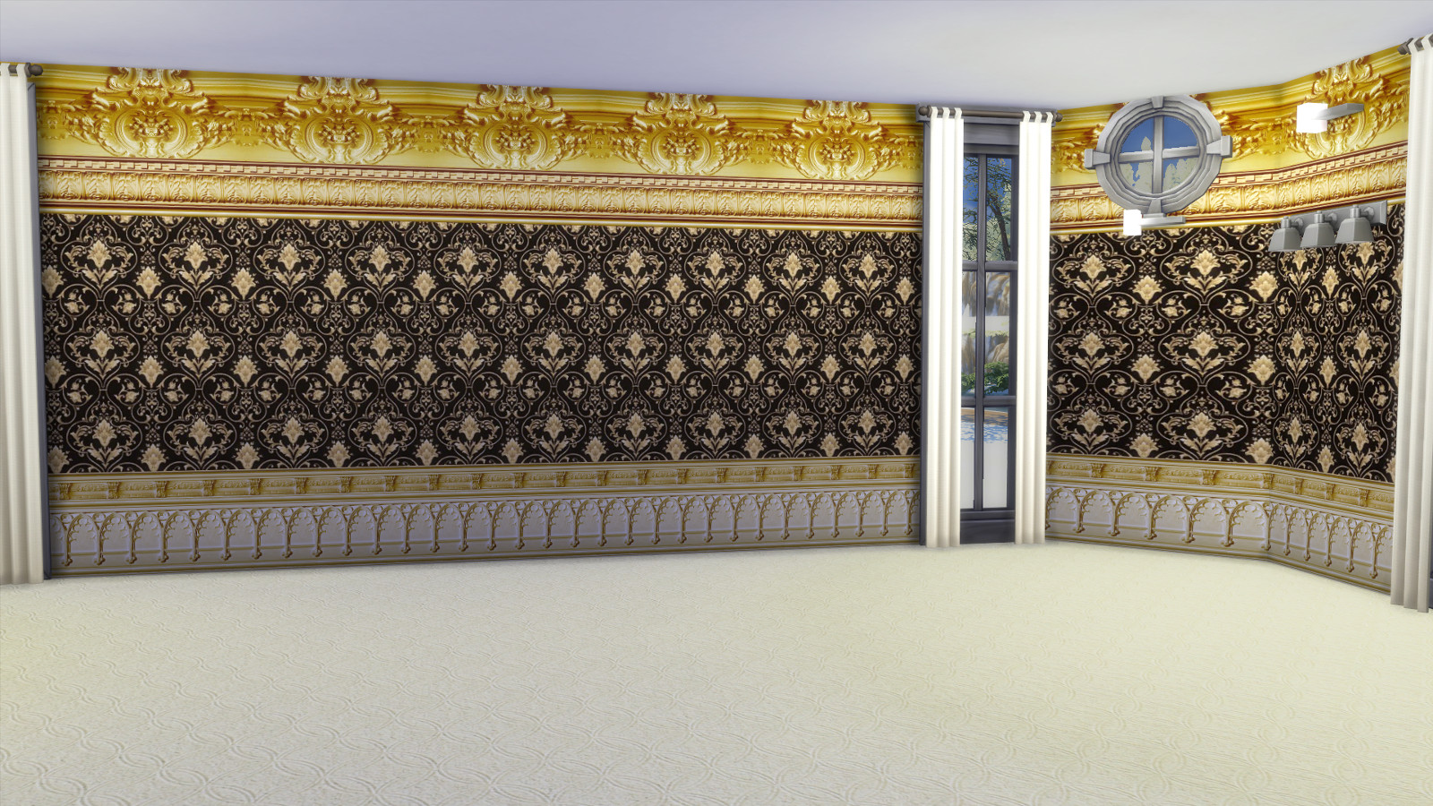 Mod The Sims - Gold Formal Walls And Floors