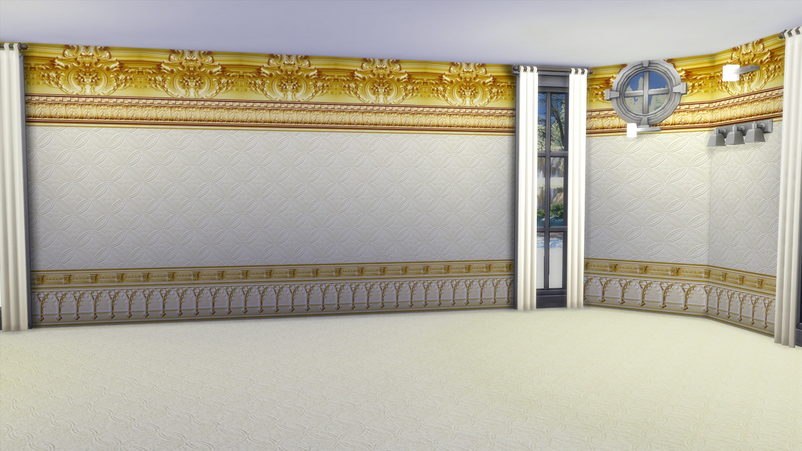 Mod The Sims - Gold Formal Walls And Floors