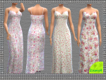 Mod The Sims - Everyday floral dresses 6 recolors