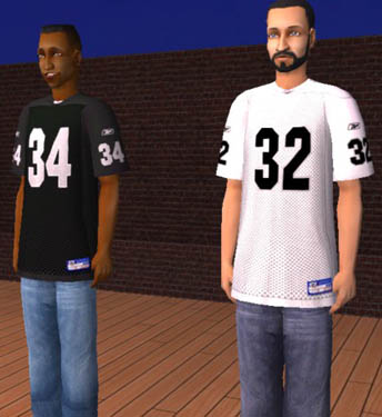 Mod The Sims - *By Request* (sovereignreign) Raiders 5 Pack of Jerseys