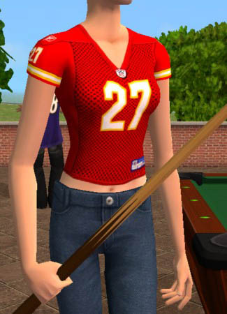 Mod The Sims - Kansas City Chiefs Jersey Tops *Female Only - By Request*