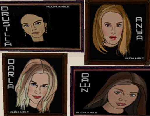 Mod The Sims - Buffy Art - 13 women from the Buffyverse