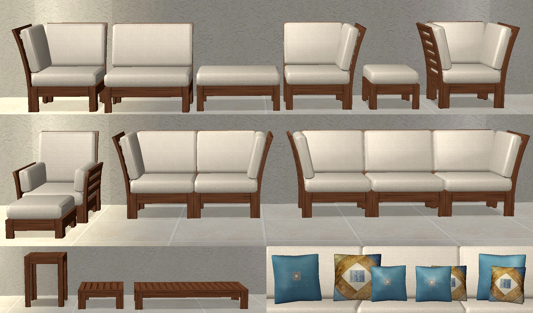 Mod The Sims - Samui Lounge Set