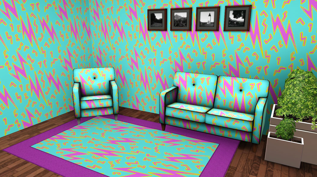 Mod The Sims - Blast from the Past - 12 Retro Patterns