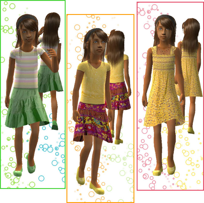 Mod The Sims - 3 colorful casual set for children