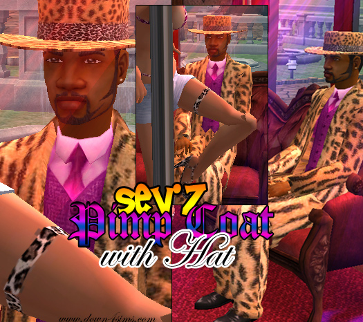 Mod The Sims - Sey'z Pimpalicious Leopard Pimp Coat