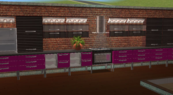 Mod The Sims - recolor 4esf kitchen 4 emmstyle pink