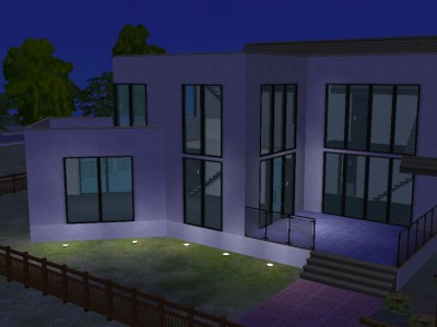 Mod The Sims - 215 Sim Lane - Maxis Home With Modern Extention