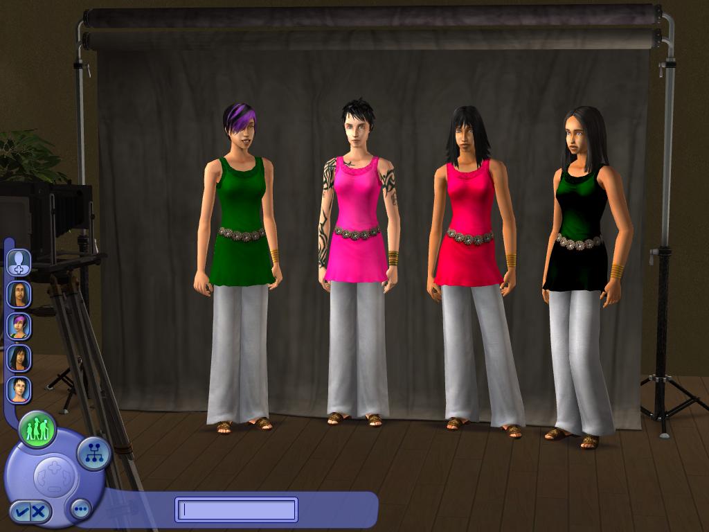 Mod The Sims - 8 Recolors for OfB cool female outfit