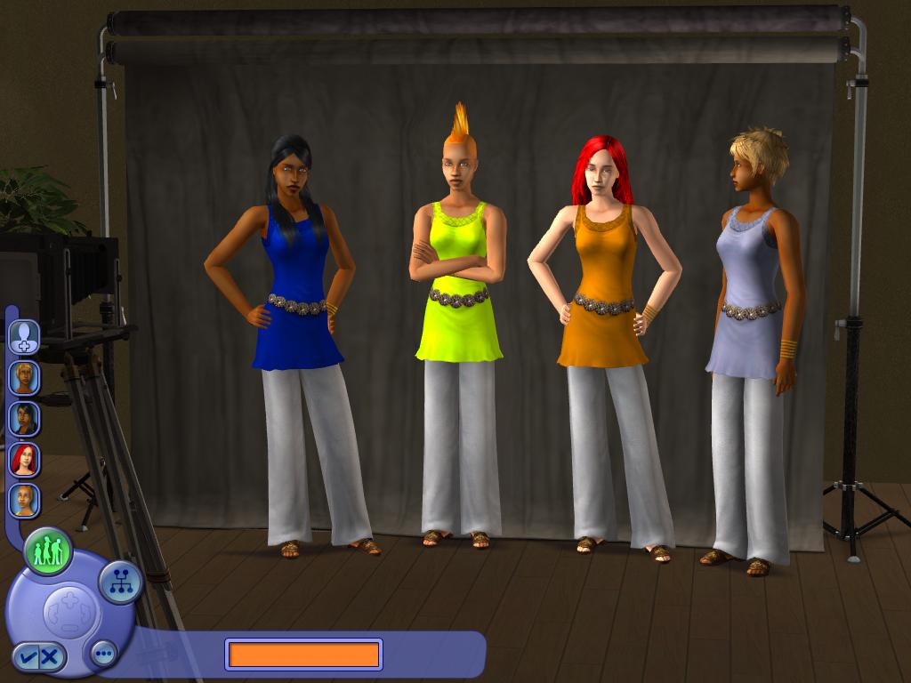 Mod The Sims - 8 Recolors for OfB cool female outfit