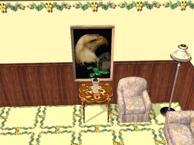 Mod The Sims - Crying Eagle Nine Eleven in Golden Frame