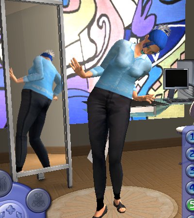 Mod The Sims - 10 more everyday BBW outfits using the Fat Lady mesh :o)