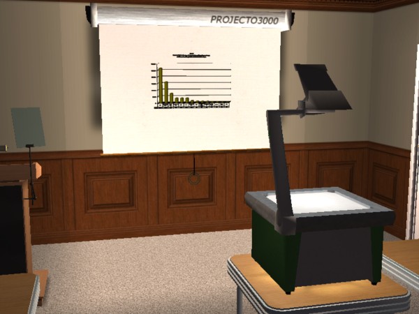 Mod The Sims - Over-head projector (OHP) and animated screen