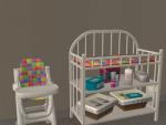 Mod The Sims - Patchwork Highchair and Chaning Table