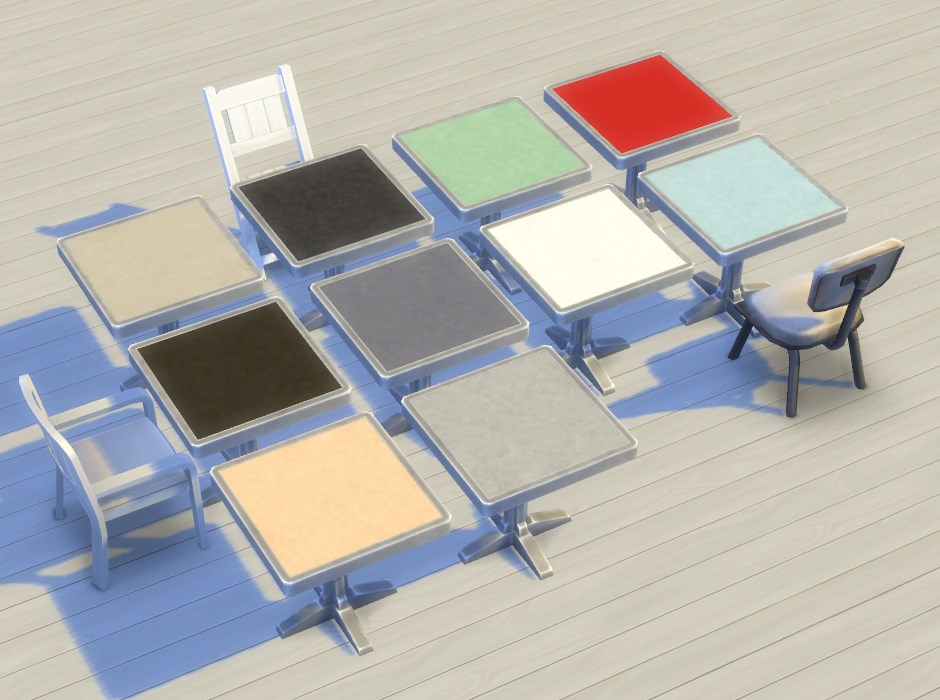 Mod The Sims - Metal Table with Lino Top